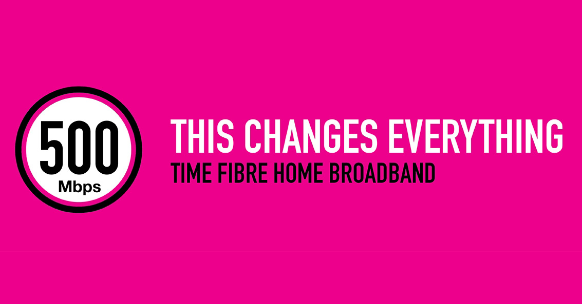 Time Fibre Internet Plan Revamped - Up to 500Mbit!